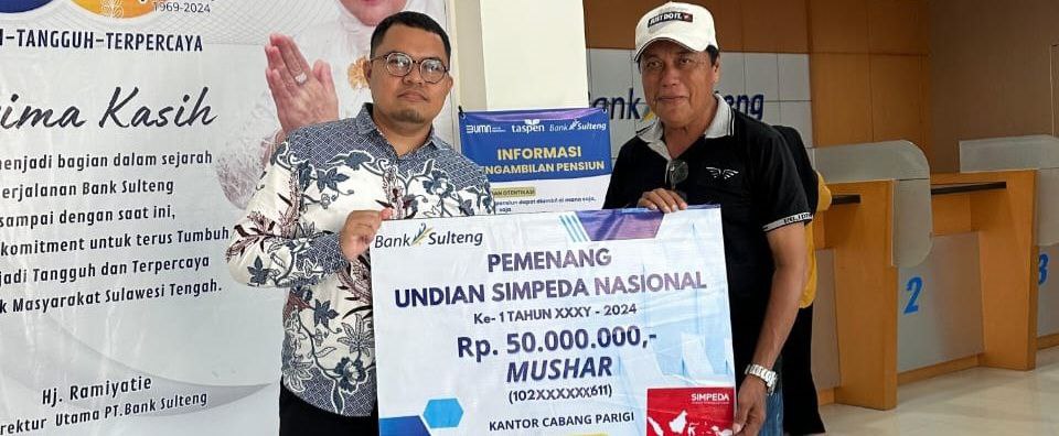 Nasabah Bank Sulteng Cabang Parigi Raih Hadiah undian Simpeda Nasional ...